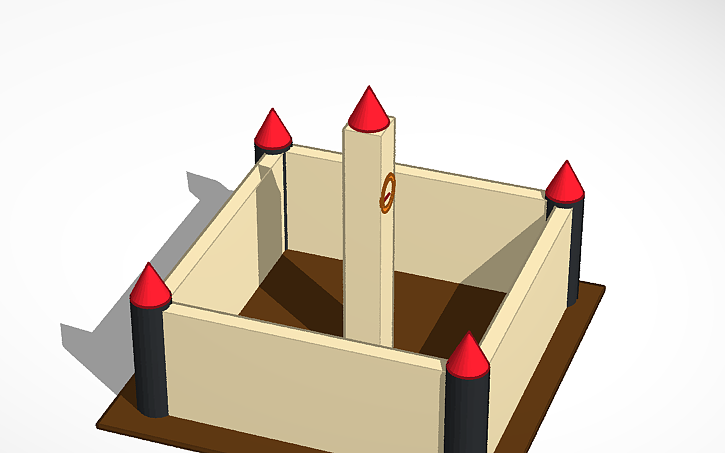 3D design טירה - Tinkercad