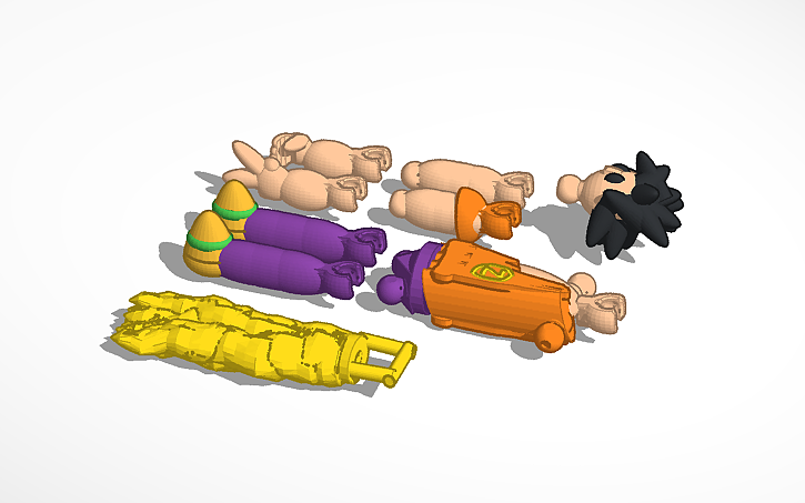 3D design goku - Tinkercad