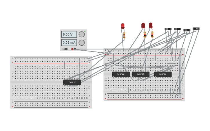 Circuit design Encoder - Tinkercad