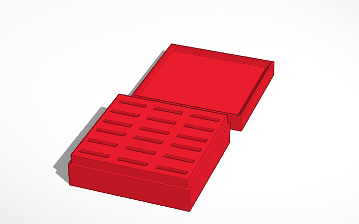 3D design Micro sd card box - Tinkercad