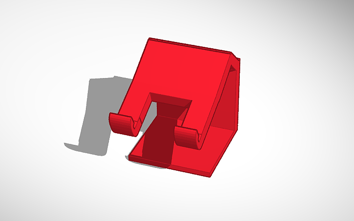 3D design phone stand - Tinkercad