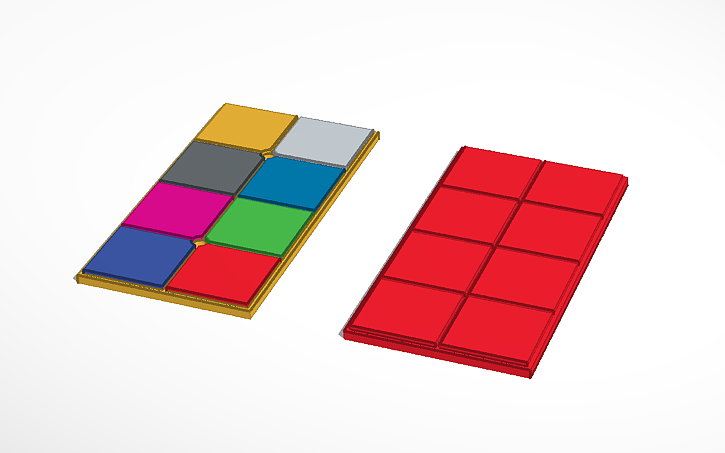 3D design Color Pallet - Tinkercad