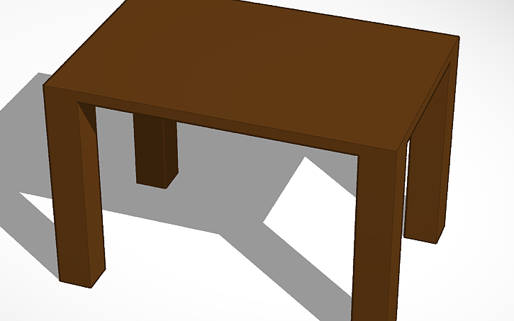 3D design Table - Tinkercad