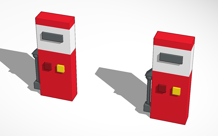 3D design Gas Pump - Tinkercad