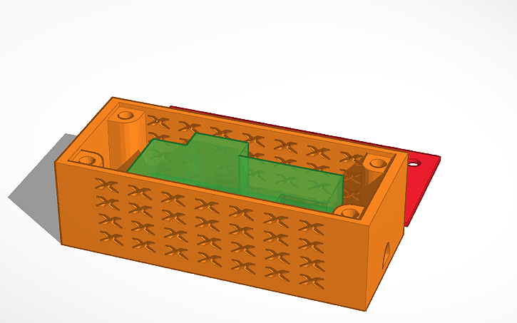 3D design DC buck converter box - Tinkercad