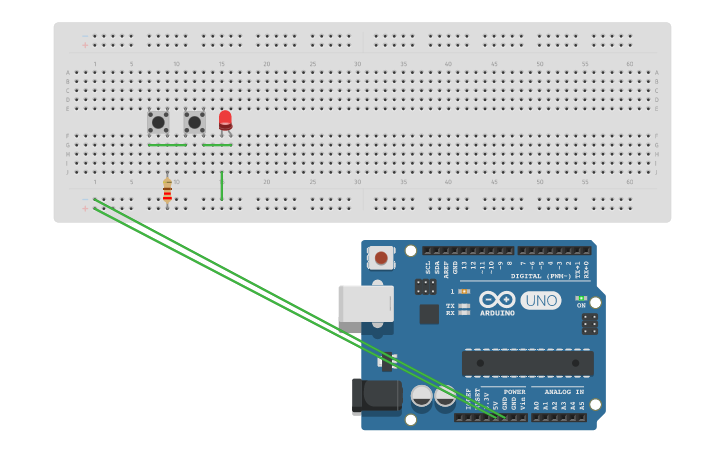 Circuit design Ejercicio 01 - Libro de proyectos de Arduino starter kit ...