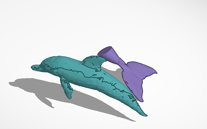 3D design Delfin - Tinkercad
