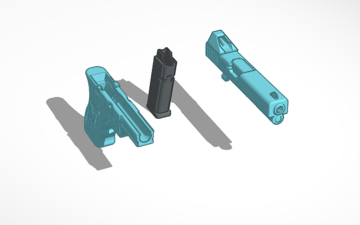 3D design custom glock 17 "THE HORDE 1.0" - Tinkercad