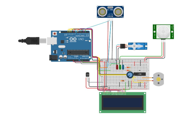 Circuit Design Modern Home Automation System Tinkercad