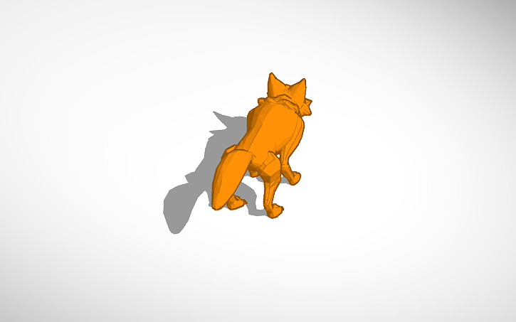 3D design fox - Tinkercad