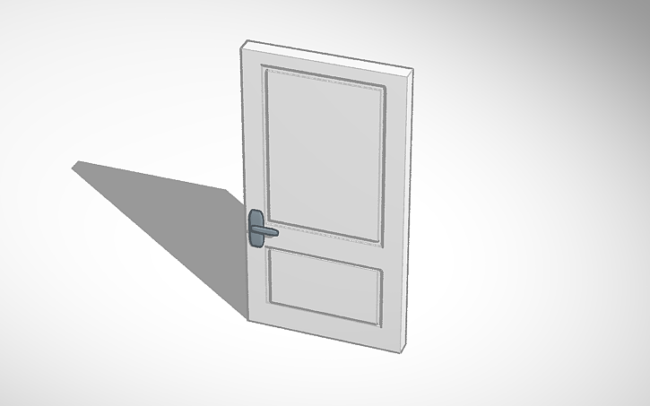 3D design kapı/door - Tinkercad