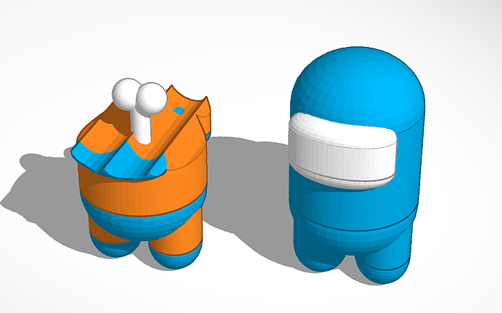 3D design among us imposter - Tinkercad