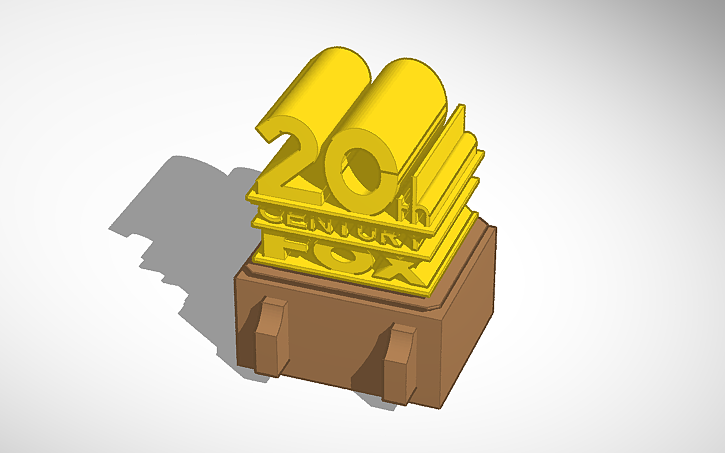 3D design 20th Century FOX - Tinkercad