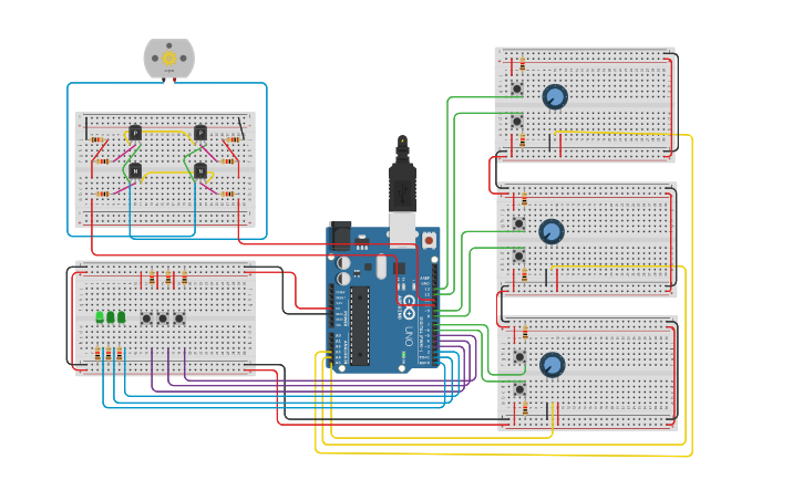 Circuit design Microprocessors Research 2020 Circuit with Arduino | Tinkercad