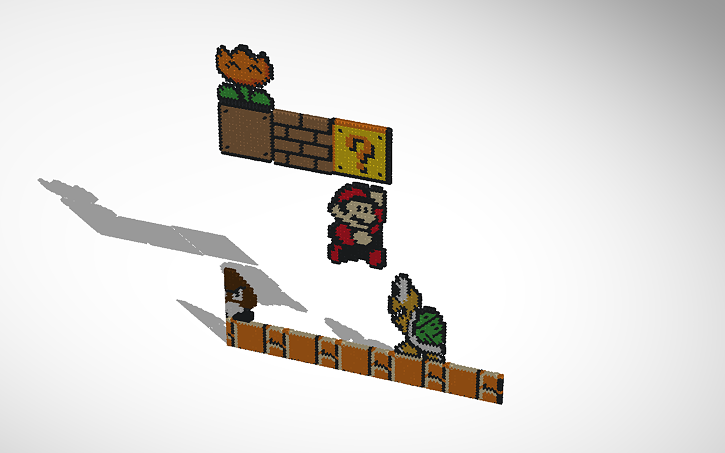 3D design Mario Scene | Tinkercad