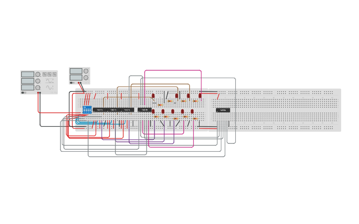 Circuit Design Sistem Occupancy Lot Parking Tinkercad