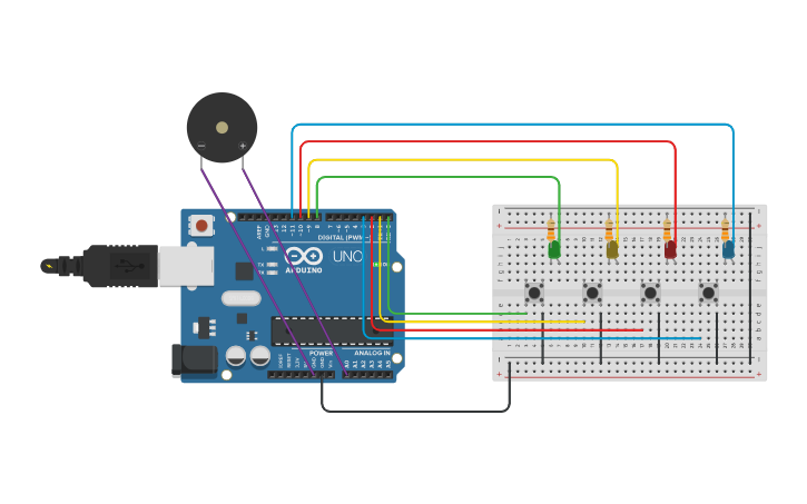 Circuit design GENIUS - Tinkercad