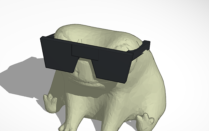 3D design Fred the Frog but he's a Celebrity - Tinkercad