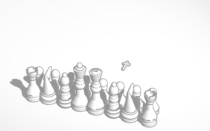 3D design original chess set | Tinkercad