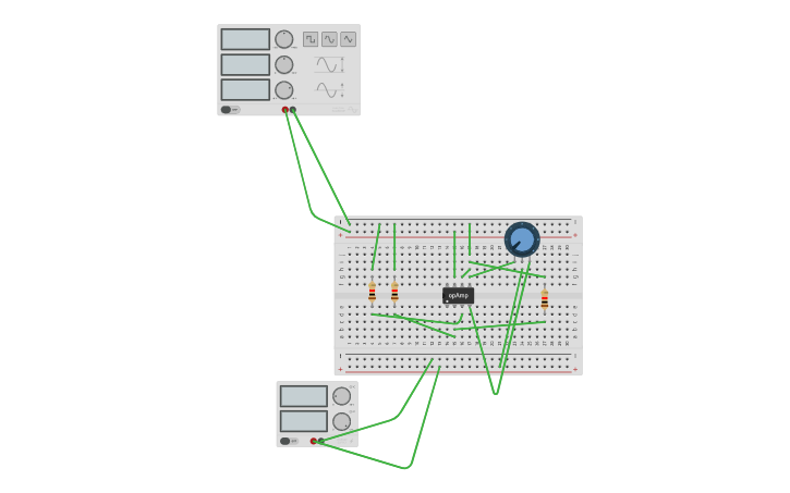 Circuit design modul 5 percobaan 2 dan 3 - Tinkercad