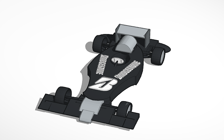 3D design F1 car - Tinkercad