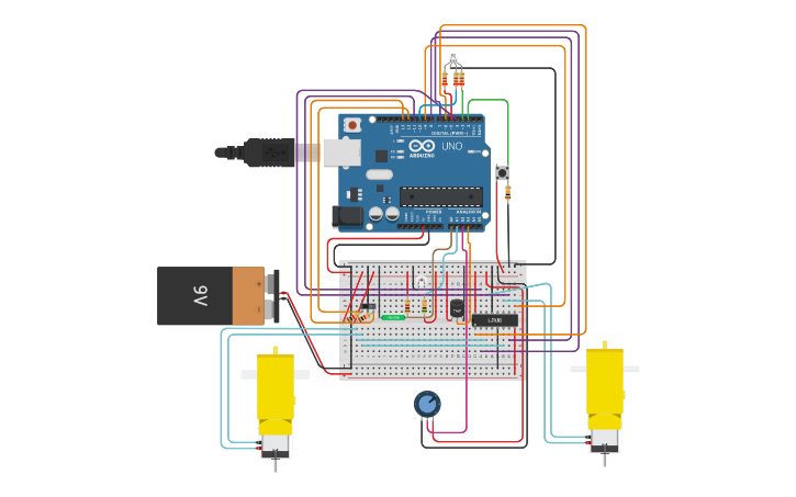 Circuit Design Rc Car Tinkercad