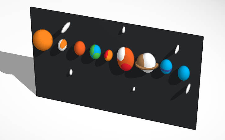 3D design Solar System - Tinkercad