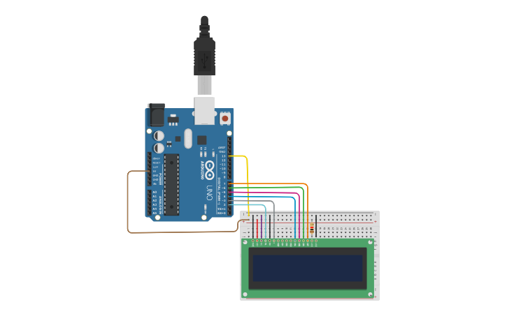Circuit design caso practico 6 y 7 - Tinkercad