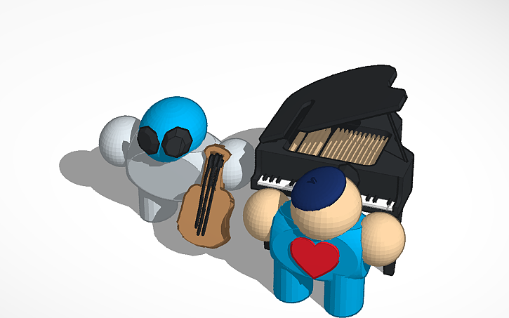 3D design playing music - Tinkercad