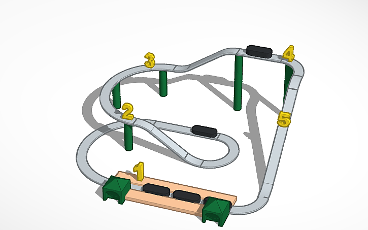 3D design Rollercoaster - Tinkercad