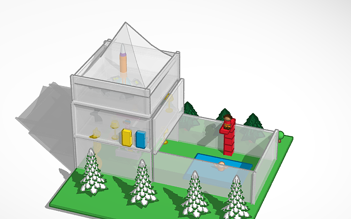 3D design MODERN HOUSE | Tinkercad