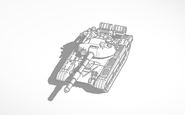 3D design T-72 Object 172M - Tinkercad