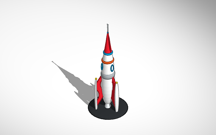 3D design Rocket - Tinkercad