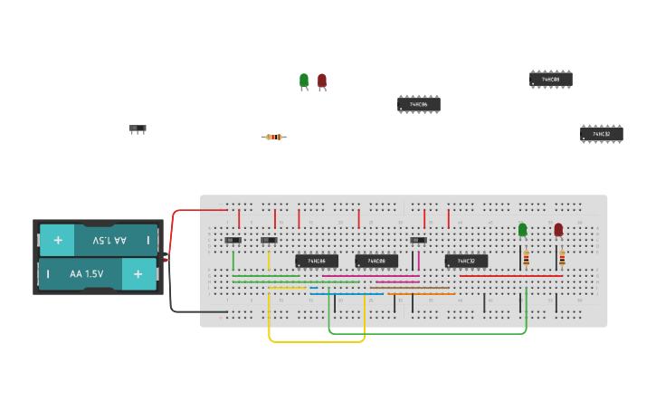 Circuit design Full-Adder-dlide switch | Tinkercad