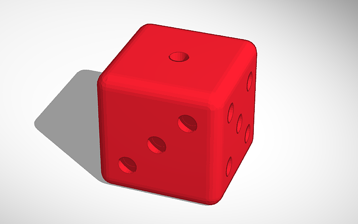 3D design Dado - Tinkercad