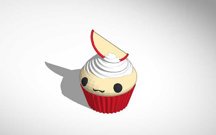 3D design Copy of Cute Cupcake - Tinkercad