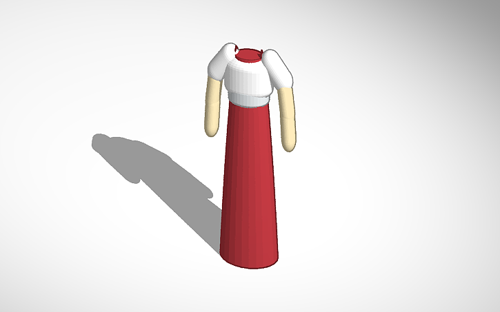 3D design Victorian dress 234@ - Tinkercad