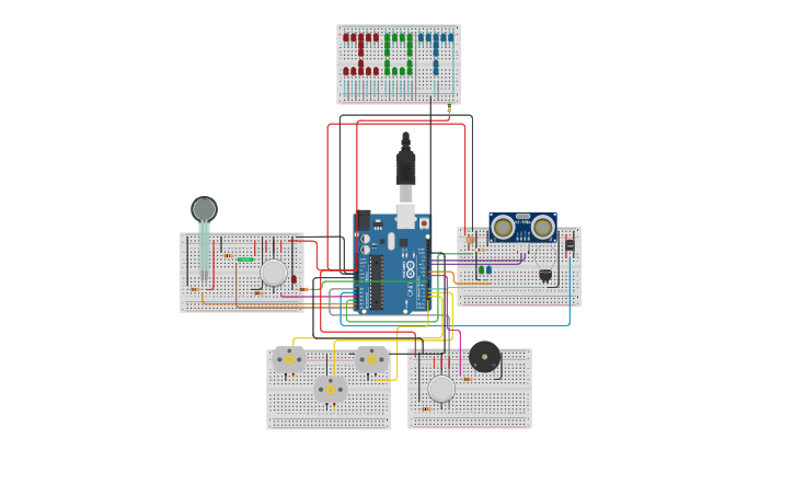 Circuit design SMART HOME FINAL PROJECT - Tinkercad