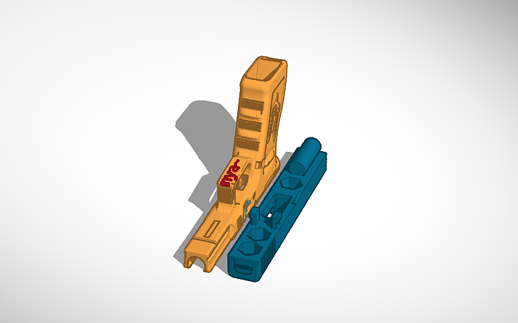 3D design Slide and Handle - Tinkercad