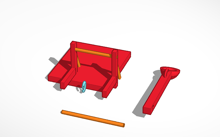 3D design Physics Catapult - Tinkercad