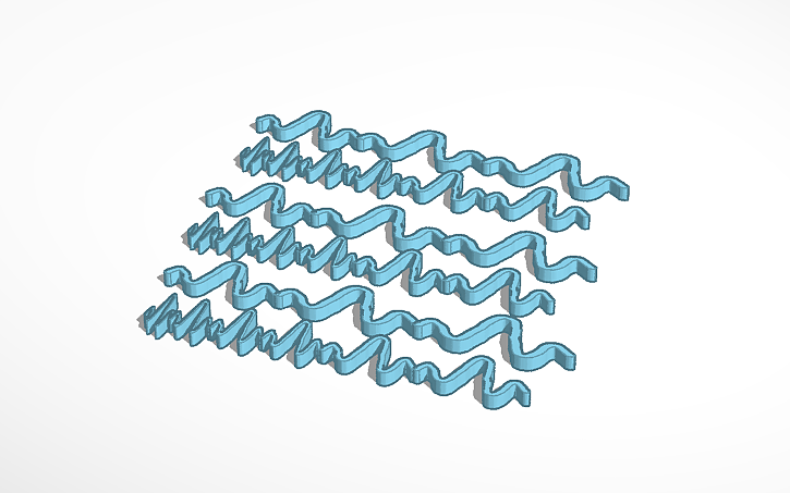 3D design Wave Packets Light Hubble Expansion - Tinkercad