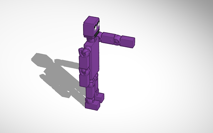 3D design purple Guy - Tinkercad
