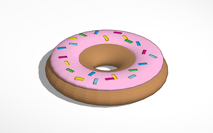 3D design Donut - Tinkercad