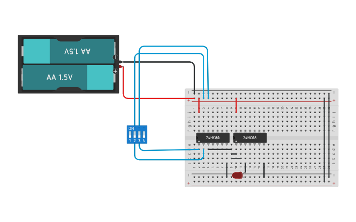 Circuit Design Modul 1 Rangkaian And Tinkercad