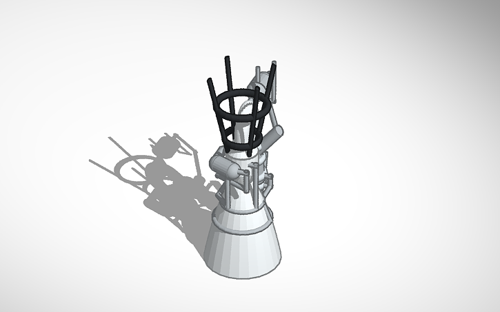 3D design DU-5 Staged Combustion Rocket Engine | Tinkercad