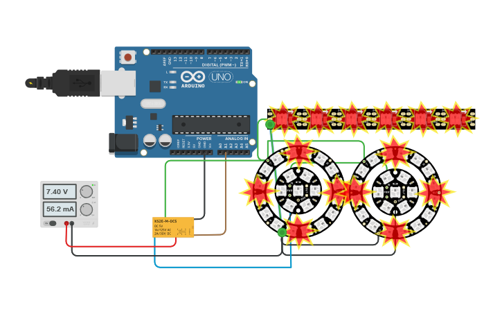 Circuit Design งานmini Project Arduino Uno R3 Tinkercad 2063