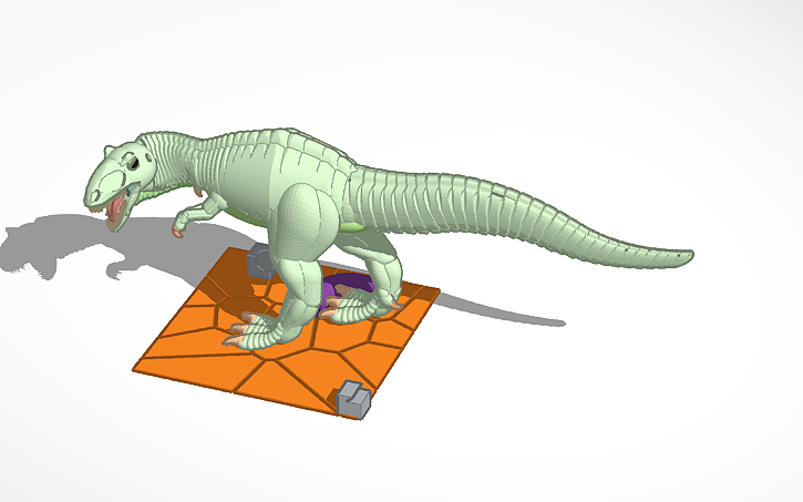 3D design the t-rex is on the run from jurassic park - Tinkercad