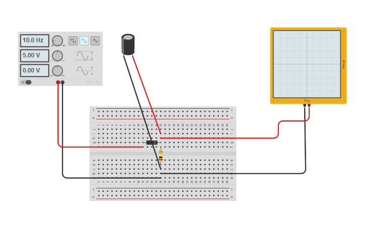 Circuit Design Half Wave Rectifier Circuit With Capacitor Tinkercad