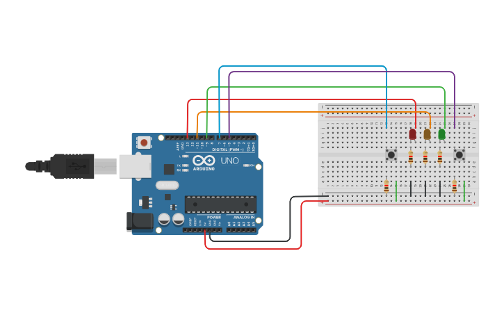 Circuit design challenge 2 Logic Gate - Tinkercad