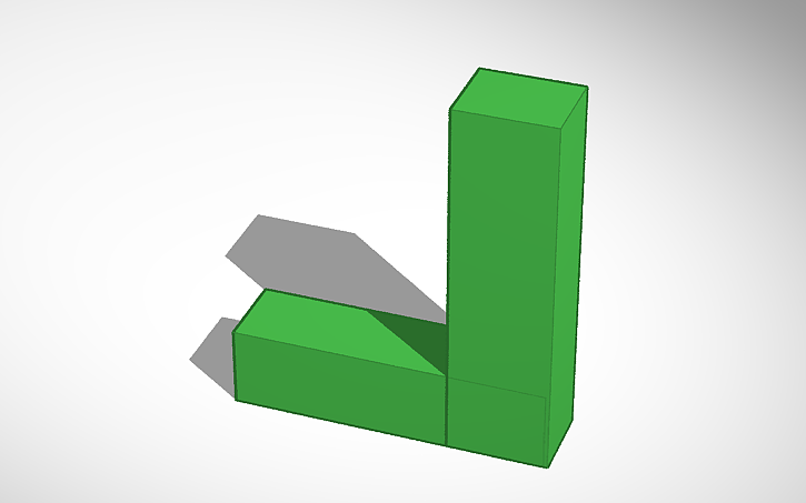 3D design My First Project- The L - Tinkercad